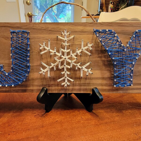12" X 5" Winter Joy String Art Kit | DIY Adult Christmas Craft Project ...