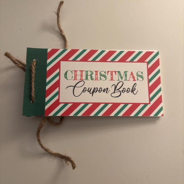 Christmas Coupon Book Editable Printable Template, Christmas Coupons ...