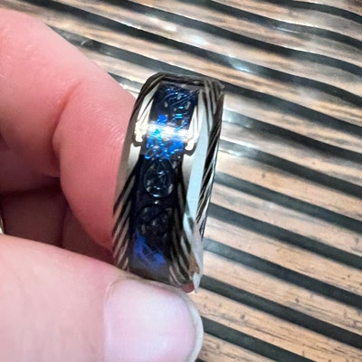 Hammered Ring Racing Ring Checkered Flag Ring Black - Etsy