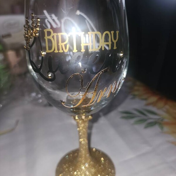 Bling Cocktail Cup 15 Fl Oz. Bedazzled Cup. Bling Goblet. Acryllic ...