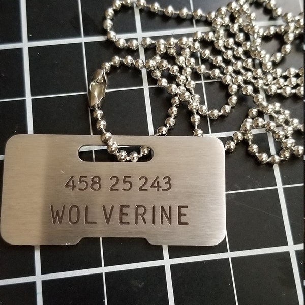 Wolverine Canadian Military Dog Tag - Screen Accurate - Etsy