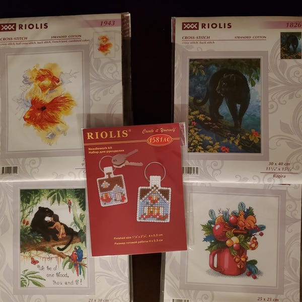 RIOLIS Counted Cross Stitch Kit 2250 Birds on the Branch, Embroidery ...