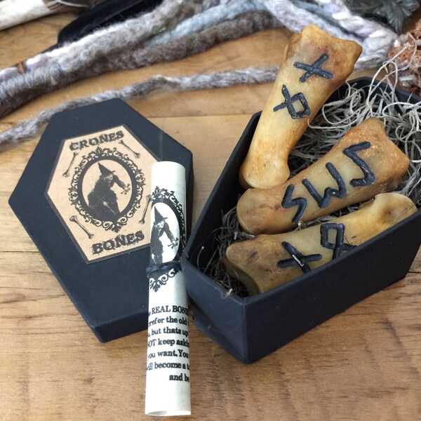 WITCHS Divination Bones CRONES BONES Real Bone Fortune Telling Bone ...