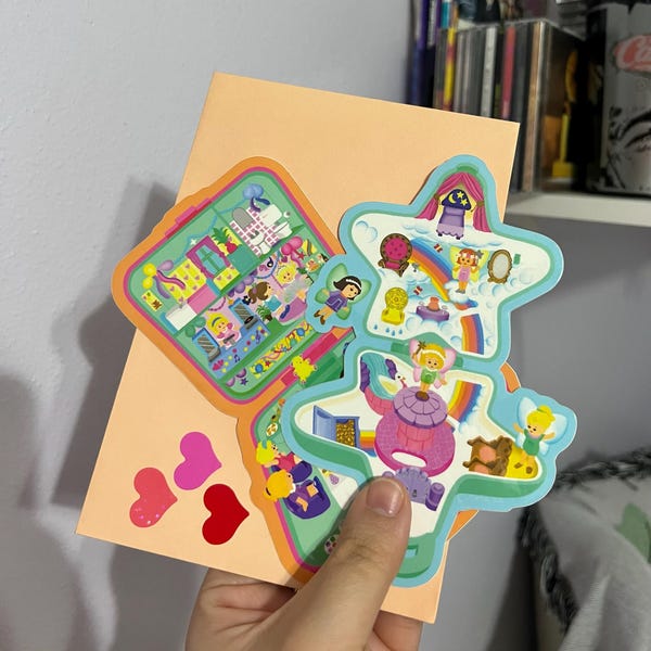 Vintage Polly Pocket Inspired Sticker - Etsy