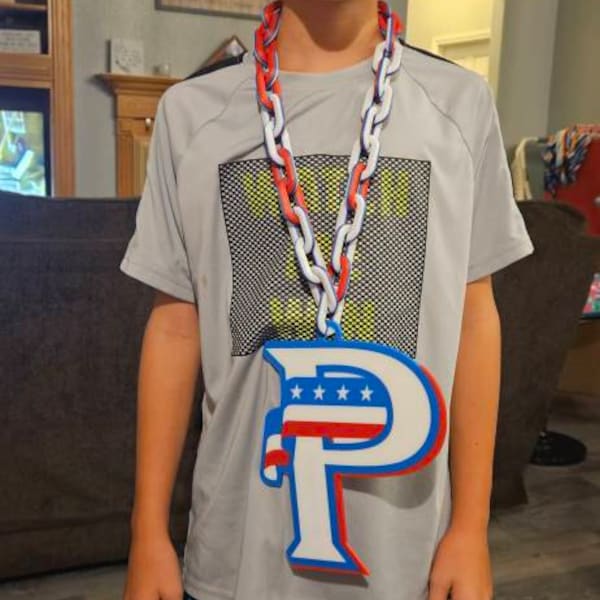 Custom Fan Chain by Fan Chains™ Giant Logo Necklace Sports Home Run ...