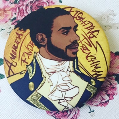 Hamilton Musical Velvet Silk Matte Pin Buttons alexander Hamilton ...