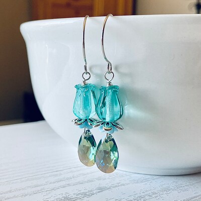 Set of 4 Cobalt Blue Roses Handmade Artisan Sculptural - Etsy