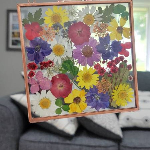 DIY Pressed Flower Frame Art Kit: Make Your Own Herbarium Art Floating ...