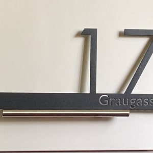 Personalized House Number Sign With Family Name Premium Metal Address ...