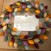 Everyday Front Door Wreath / Autumn Felt Leaf Wreath / as Seen in HGTV ...