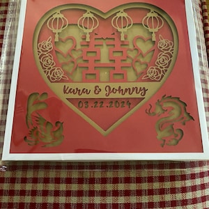 Double Happiness Vinyl Decals for Chinese Weddings, Red / Gold ...