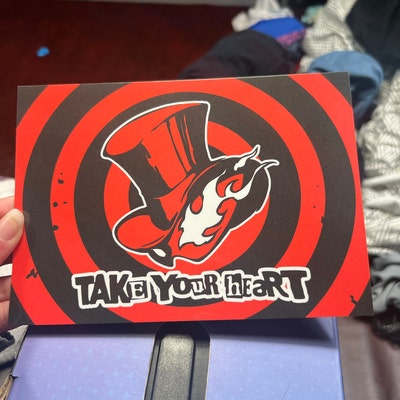 Valentine Edition Customized Calling Card Persona 5 modernized - Etsy