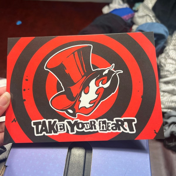 Valentine Edition Customized Calling Card Persona 5 [modernized] - Etsy