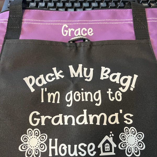 Grandma Things Tote Bag Personalized Grandma Gift New Gigi Gift Canvas ...