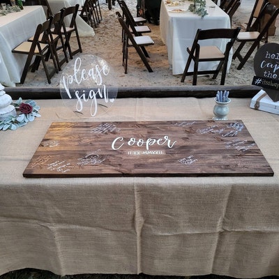 Sale Alternative Guest Book // Wood Guest Board // Wedding Sign in ...