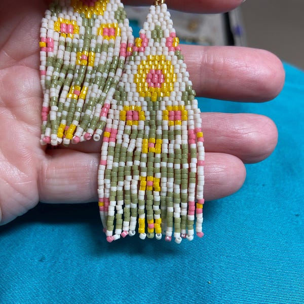 Fireweed Two Drop Earring Pattern - Etsy