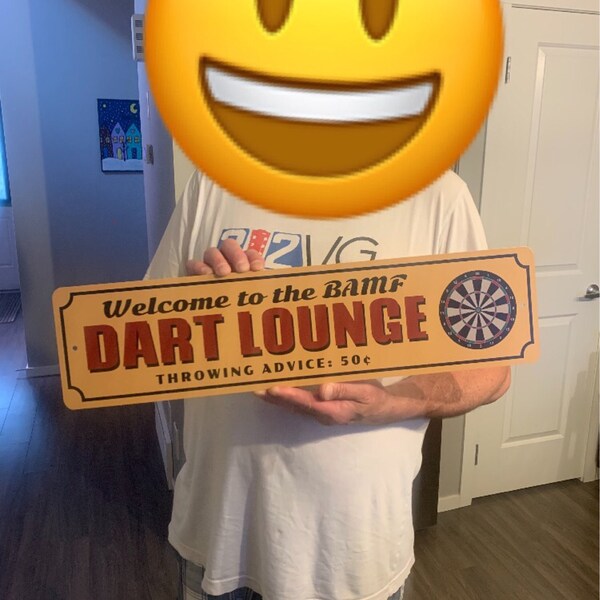 Dart Lounge Sign, Game Room Sign, Dart Board Sign, Welcome Man Cave ...