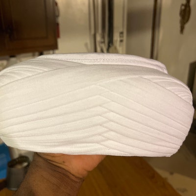 Saladin Pure White Imamah, Unique Islamic Art, Imam Pagri Islamic Men's ...