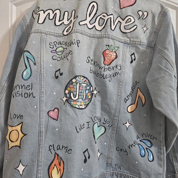 Custom Football Jacket • Painted Sports Team Jacket • Send You Own ...