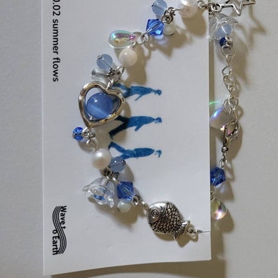 Wave to Earth Bracelet Flaws and All Handmade Beaded Charm Bracelet ...