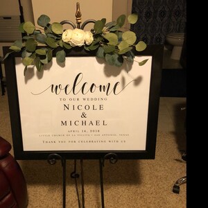 Welcome Wedding Sign Printable Welcome Wedding Template Horizontal ...