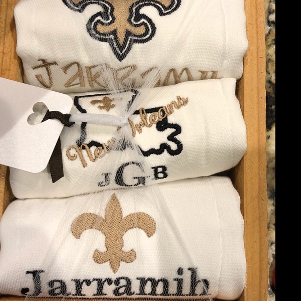 Personalized Burp Cloths, House Divided, NFL, NBA, Hockey, MLB - Etsy