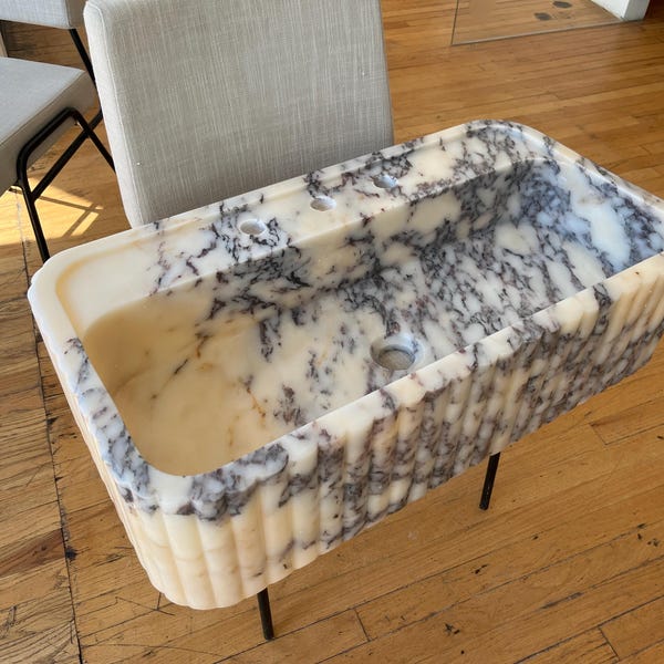 Calacatta Viola Marble Sink Violet Sink Monet Sink Vagli Sink Marble ...