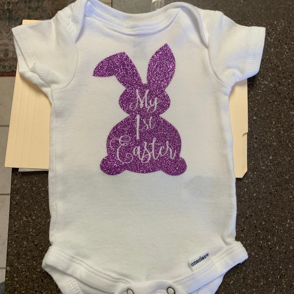 Baby's First Easter Iron on Decal, DIY 1st Easter Outfit, DIY 1st ...