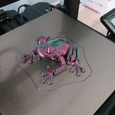 Cute Flexi Print-in-place Frog STL File for 3D Printing - Etsy
