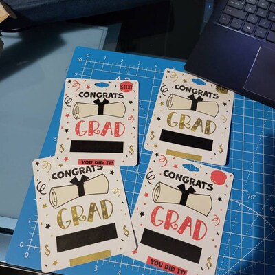 Printable Graduation Money Card Template, Lip Balm Pouch Money Card ...