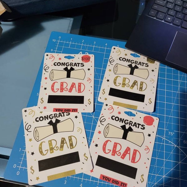 Printable Graduation Money Card Template, Lip Balm Pouch Money Card ...