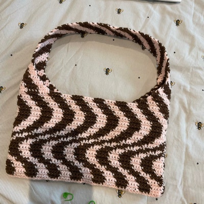 Wavy Psychedelic Tote Bag Crochet Pattern - Etsy
