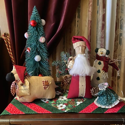 Primitive Christmas Bowl Filler, Christmas Tiered Tray Decor, Christmas ...