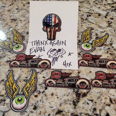 Hotrod Rat-rod 54 Chevrolet Sticker Chevy Hixpinstriping Free US ...