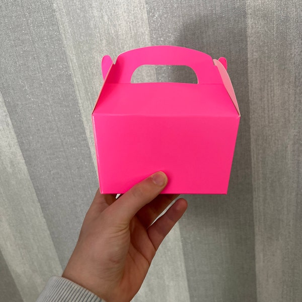 Pack of 5 - Treat Boxes Cupcake Gift Party Loot Bag Wedding Children ...