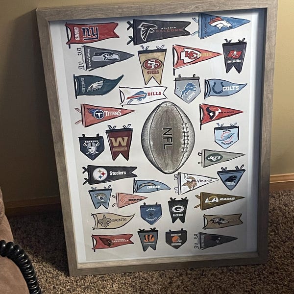 Vintage NFL Poster Digital Download - Etsy