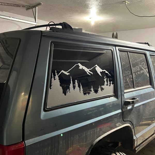 Jeep XJ Cherokee Rear Window Decal (set of 2) (driver and Passenger ...