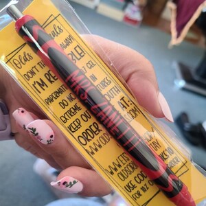 Crayon Pen Cursive Teacher Pen Teacher Gift - Etsy