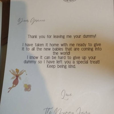 Personalised Dummy Fairy Letter, A4 Size, Printed on 300gsm Matte Card ...