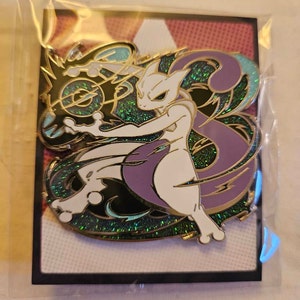 Mewtwo Legendary Psychic Pokémon Enamel Pin - Etsy