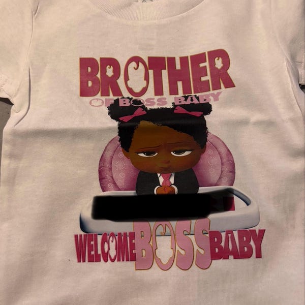 Personalized Boss Baby Birthday T-shirt, Custom Name & Age - Etsy