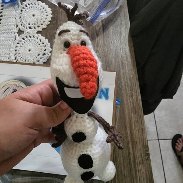 Olaf Crochet Pattern From Frozen! About 10 Inches Tall - Etsy