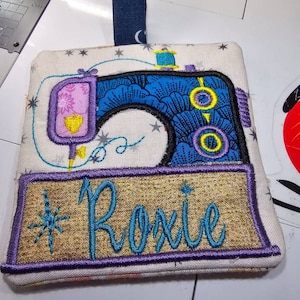 Sewing Machine Name Tag Embroidery Design for Embroidery Leather ...