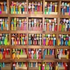 Pez Dispenser Floating Wall Display Stand (angled), Holds 5 Collectible ...