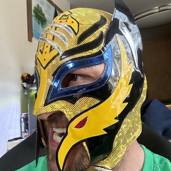 THUNDER Mask Wrestling Mask Luchador Costume Wrestler Lucha Libre ...