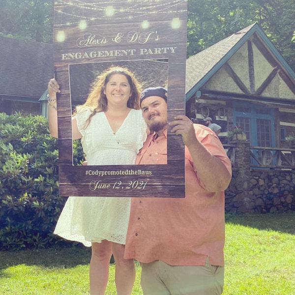 Engagement Party Decoration Rustic Engagement Photo Prop Engagement ...