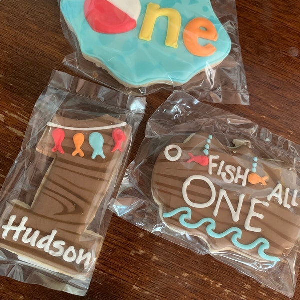 O Fish Ally One Decorated Sugar Cookies, 1 Dozen Cookies, Birthday ...