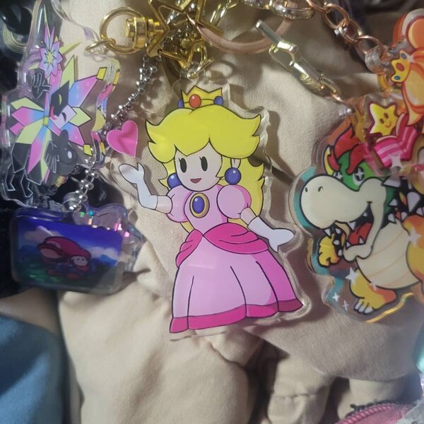 Paper Mario Acrylic Keychains - Etsy