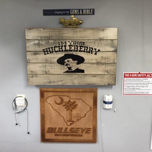 I'm Your Huckleberry Hidden Gun Storage Sign - Etsy