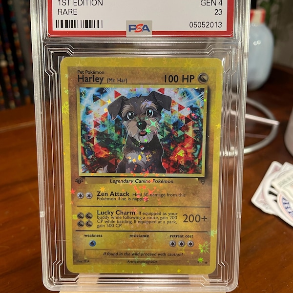 Custom Label and Slabcase for Graded Cards, Custom Label for Cards ...